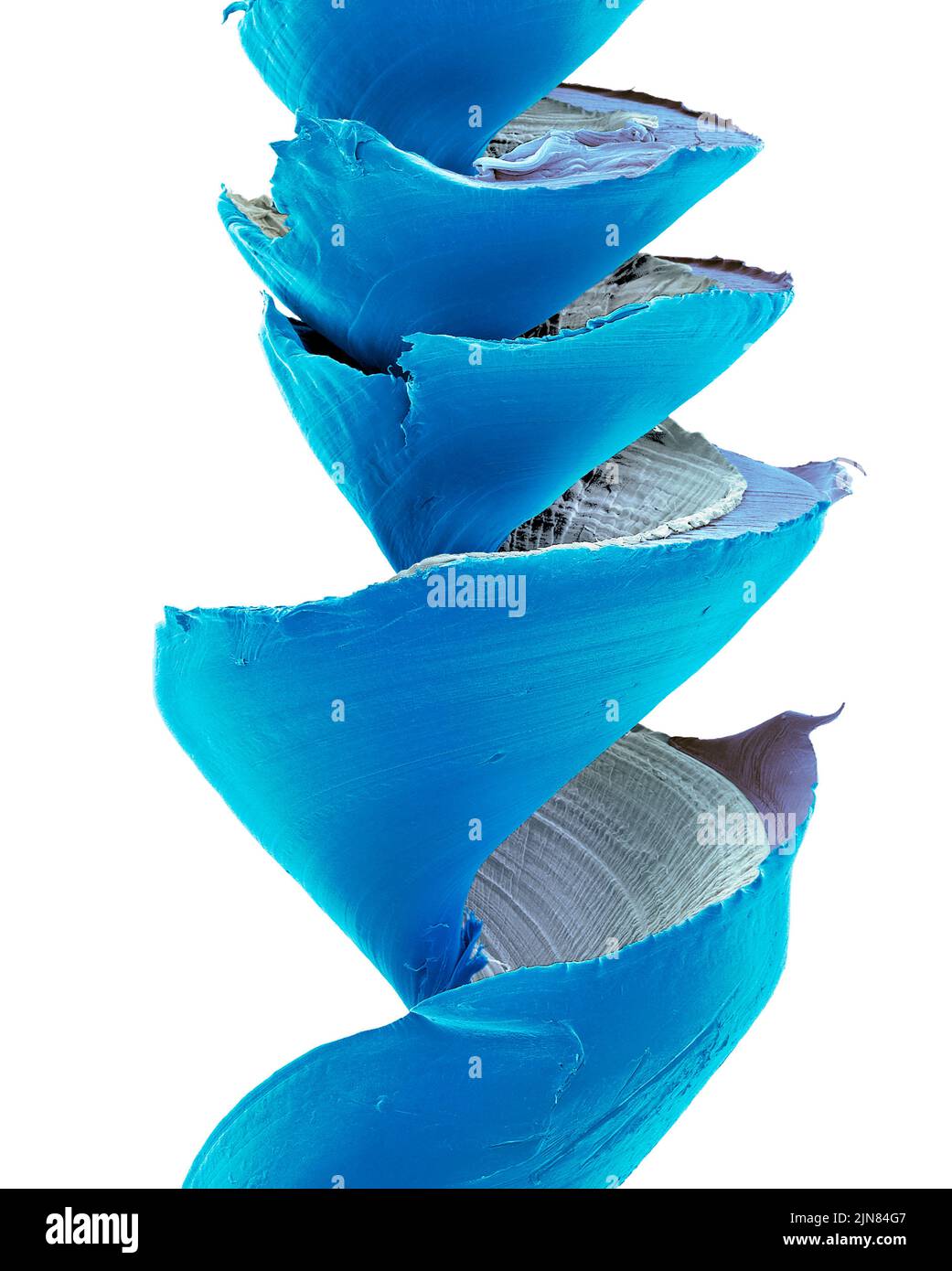 PVC plastic shaving, SEM Stock Photo - Alamy