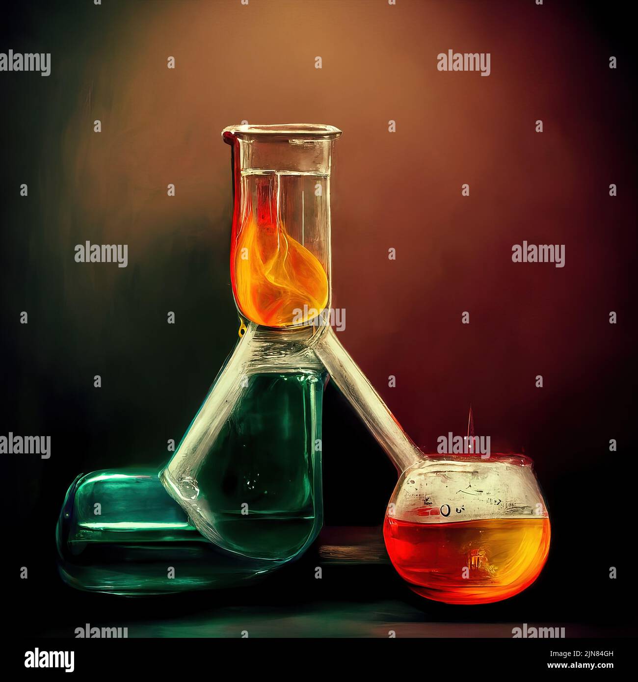 Chemistry, conceptual illustration Stock Photo - Alamy