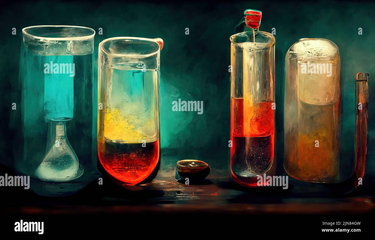 Chemistry, conceptual illustration Stock Photo - Alamy