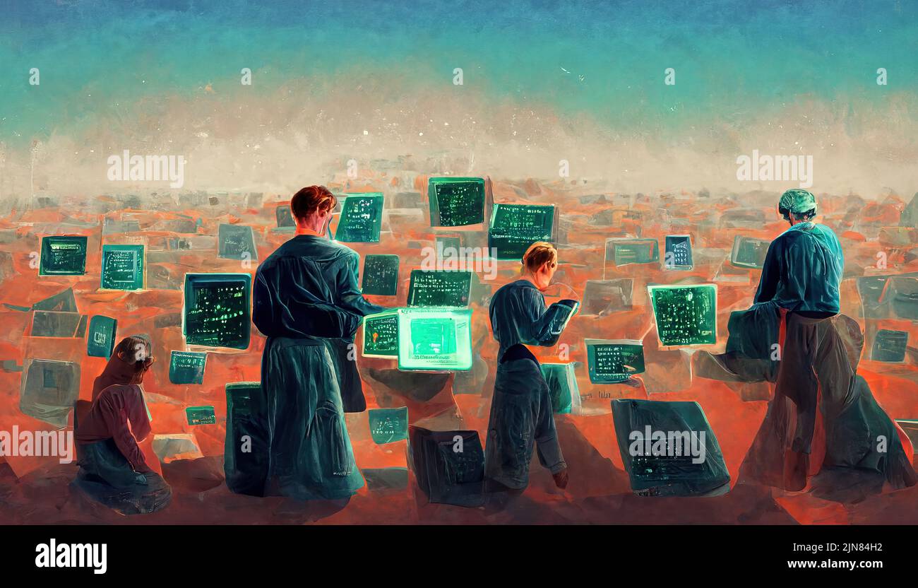 Data mining, conceptual illustration Stock Photo - Alamy