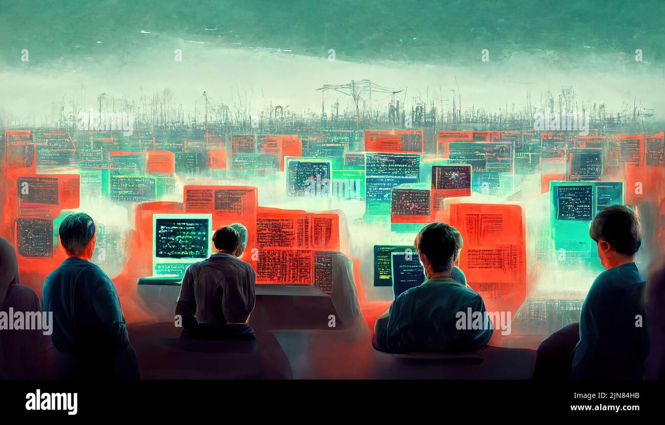 Data mining, conceptual illustration Stock Photo - Alamy