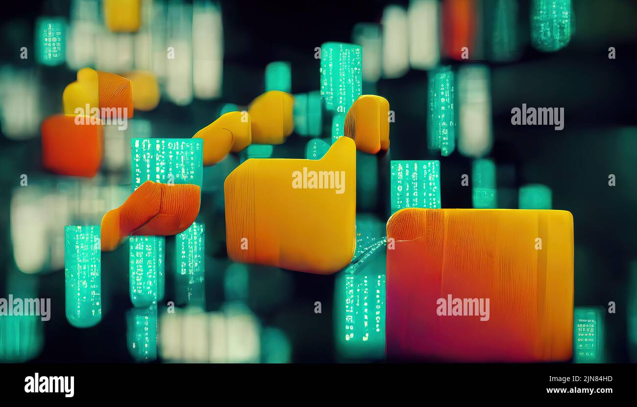 Data mining, conceptual illustration Stock Photo - Alamy