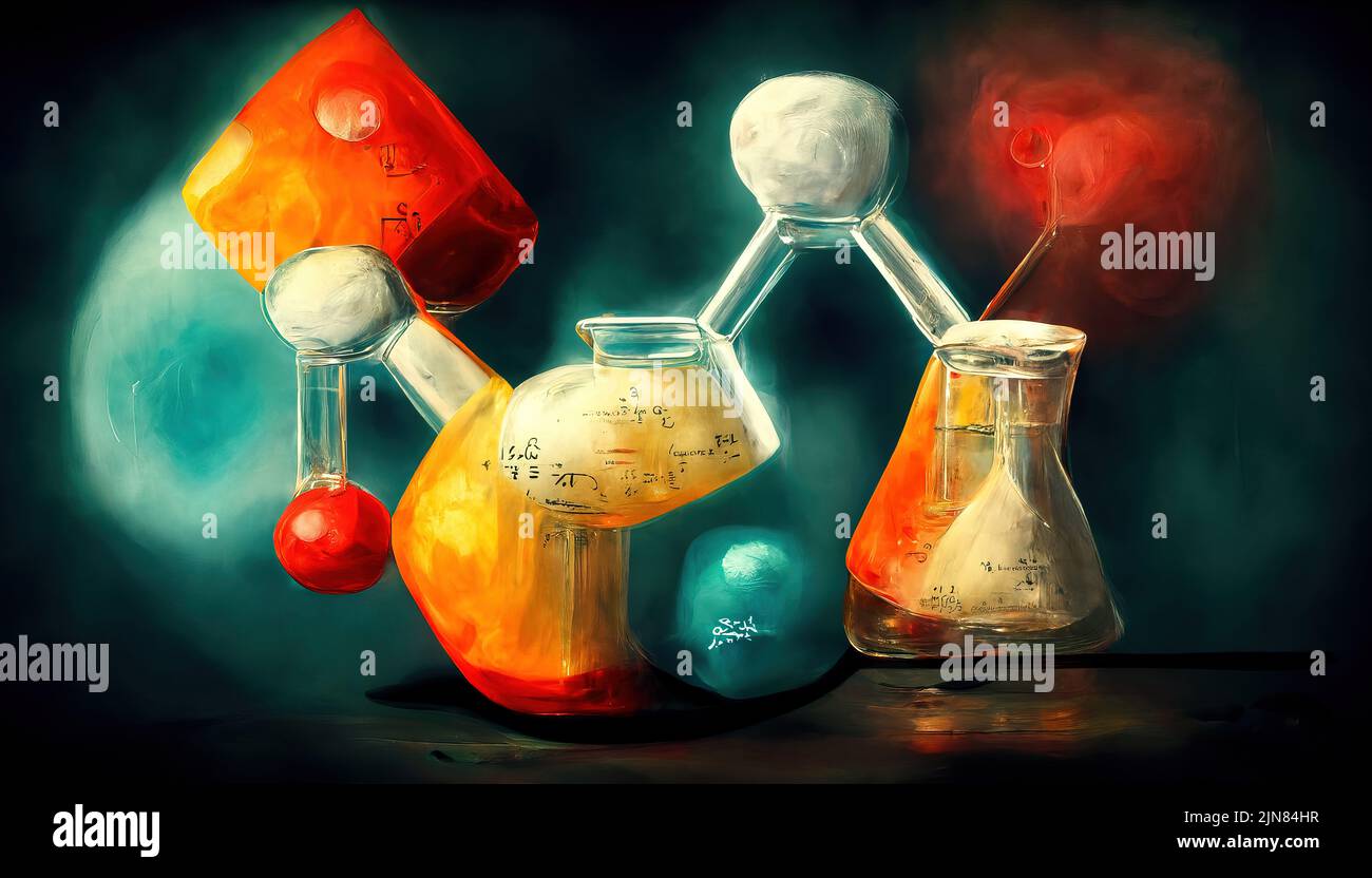 Chemistry, conceptual illustration Stock Photo - Alamy