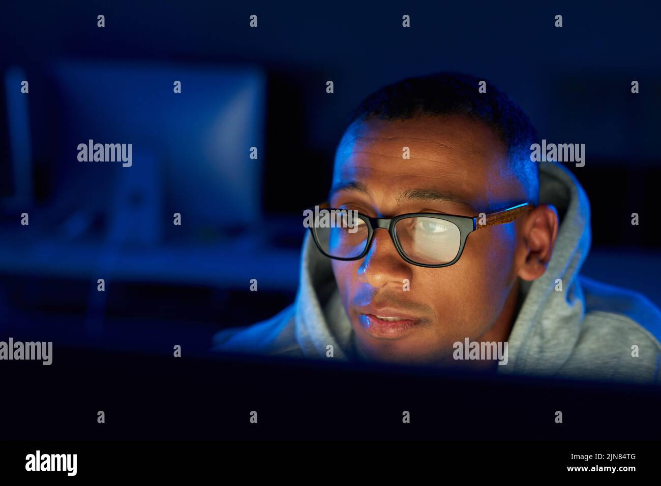You Can Find Anything Online Nowadays A Young Male Hacker Cracking A