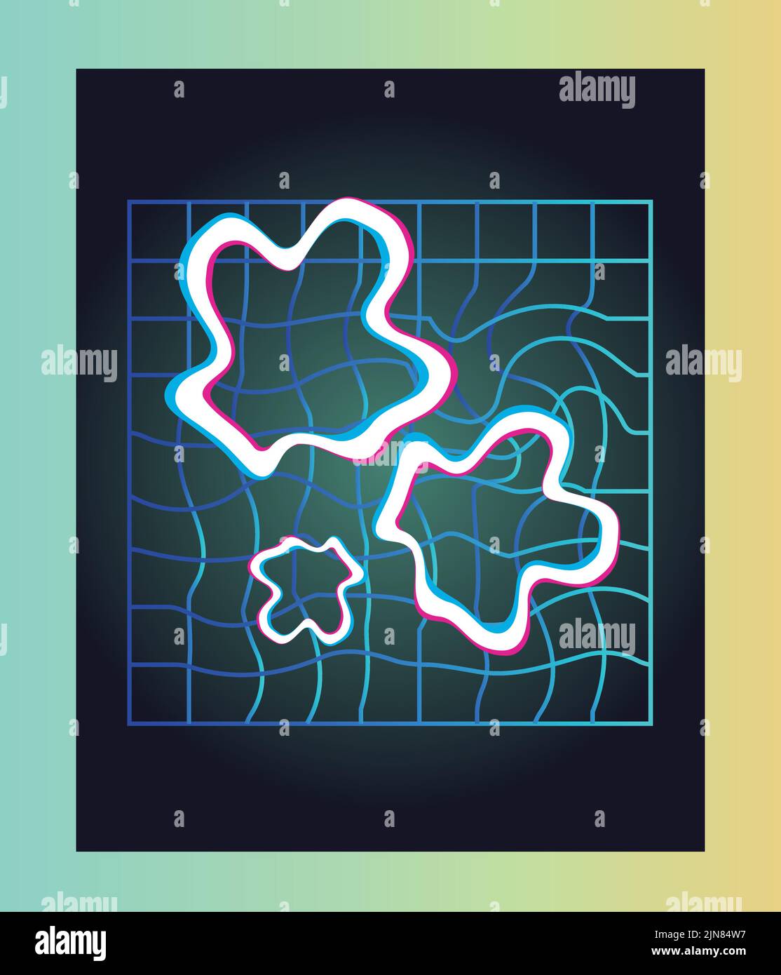 Neon abstract grid Stock Vector Image & Art - Alamy