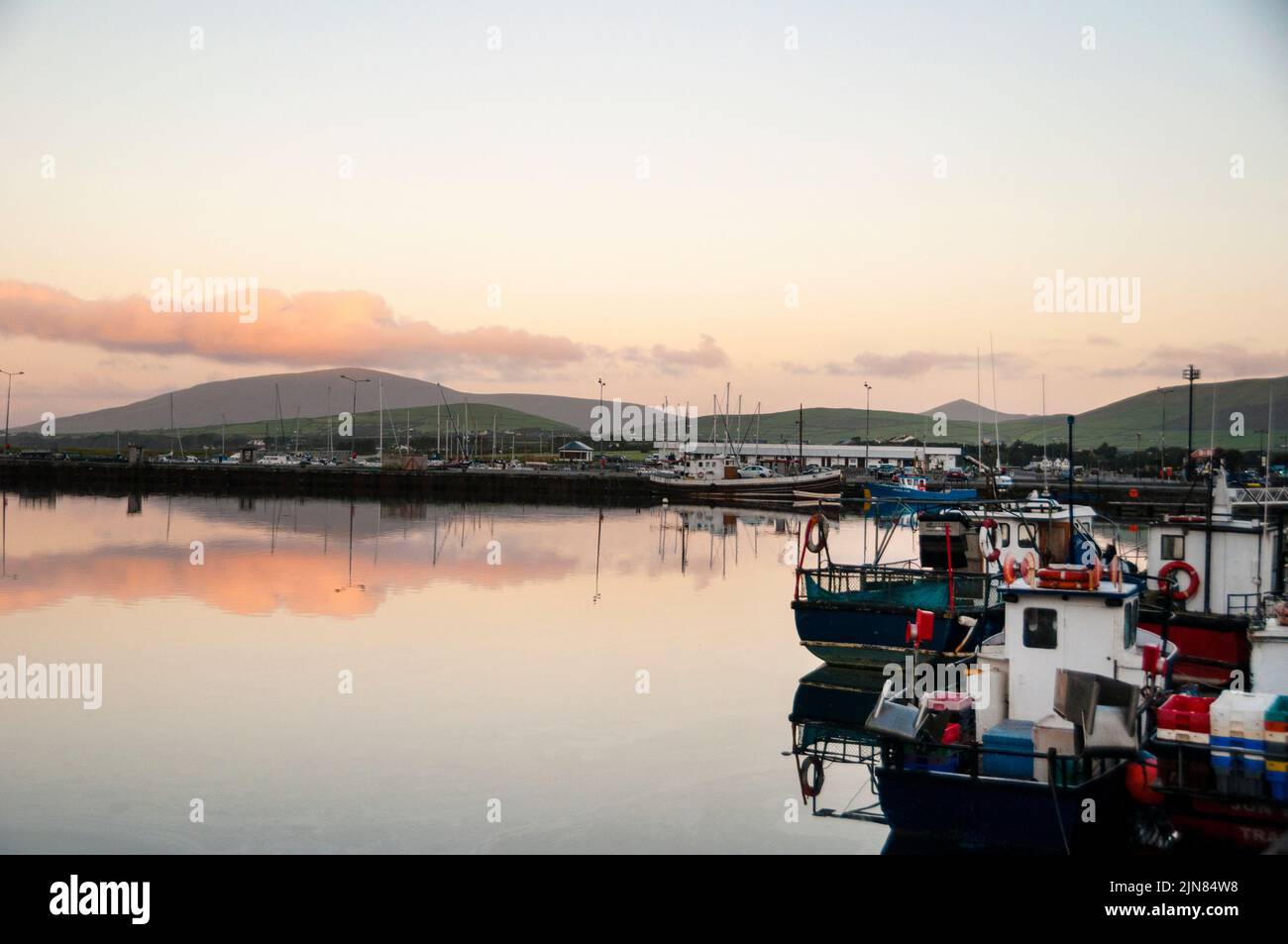 Dingle Peninsula port town of Dingle in Dingle Harbor, Ireland Stock ...