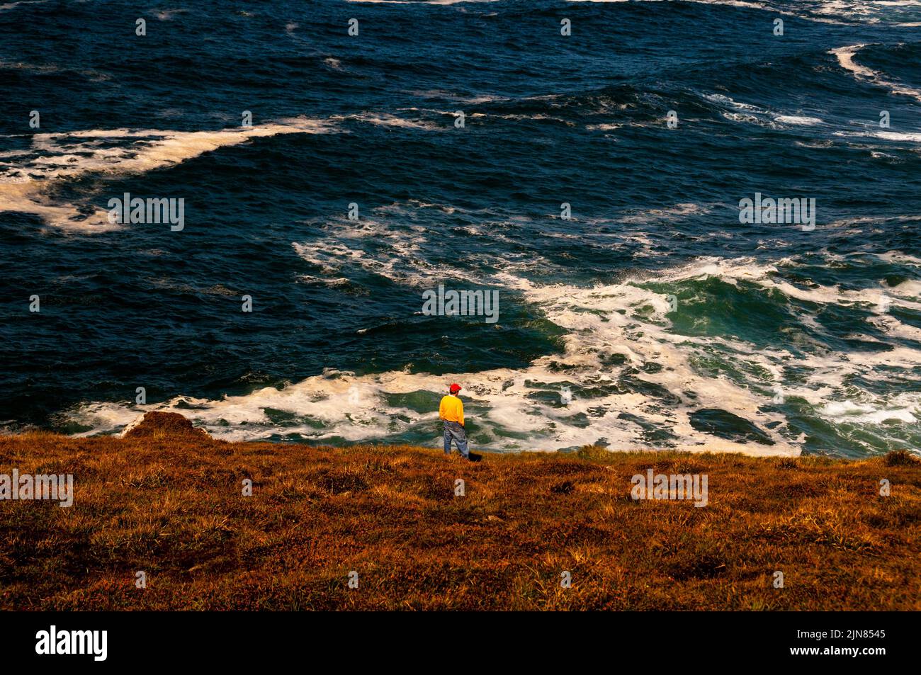 Dunmore Head promontory and most western point of Ireland on Dingle ...