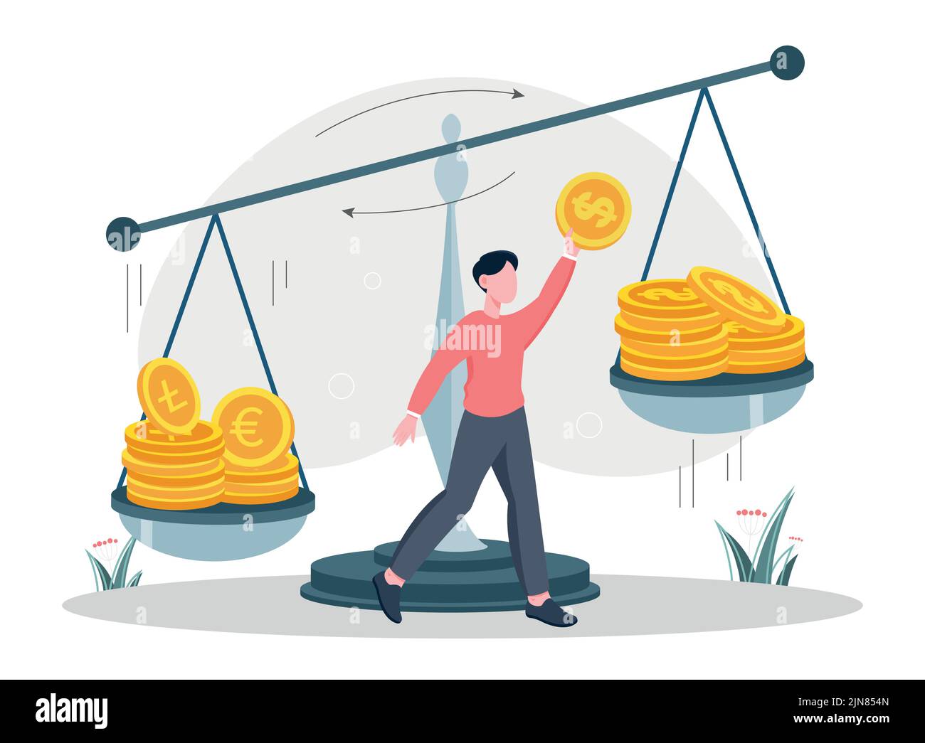 Foreign currency exchange euro Cut Out Stock Images & Pictures - Alamy