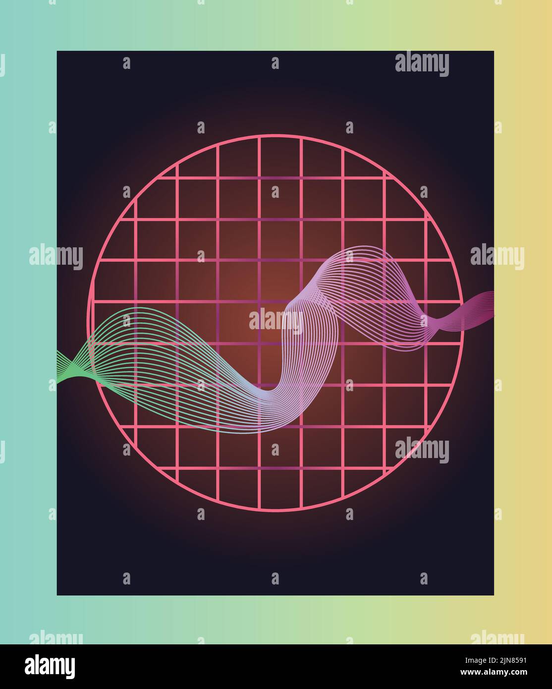 Neon abstract grid Stock Vector Image & Art - Alamy