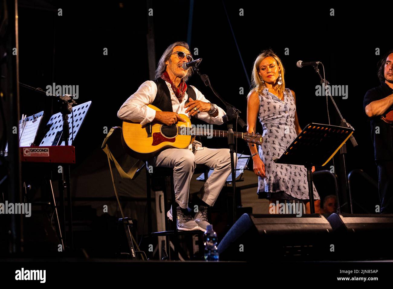 Marco Ferradini (L), best known for being the singer and author of the ...