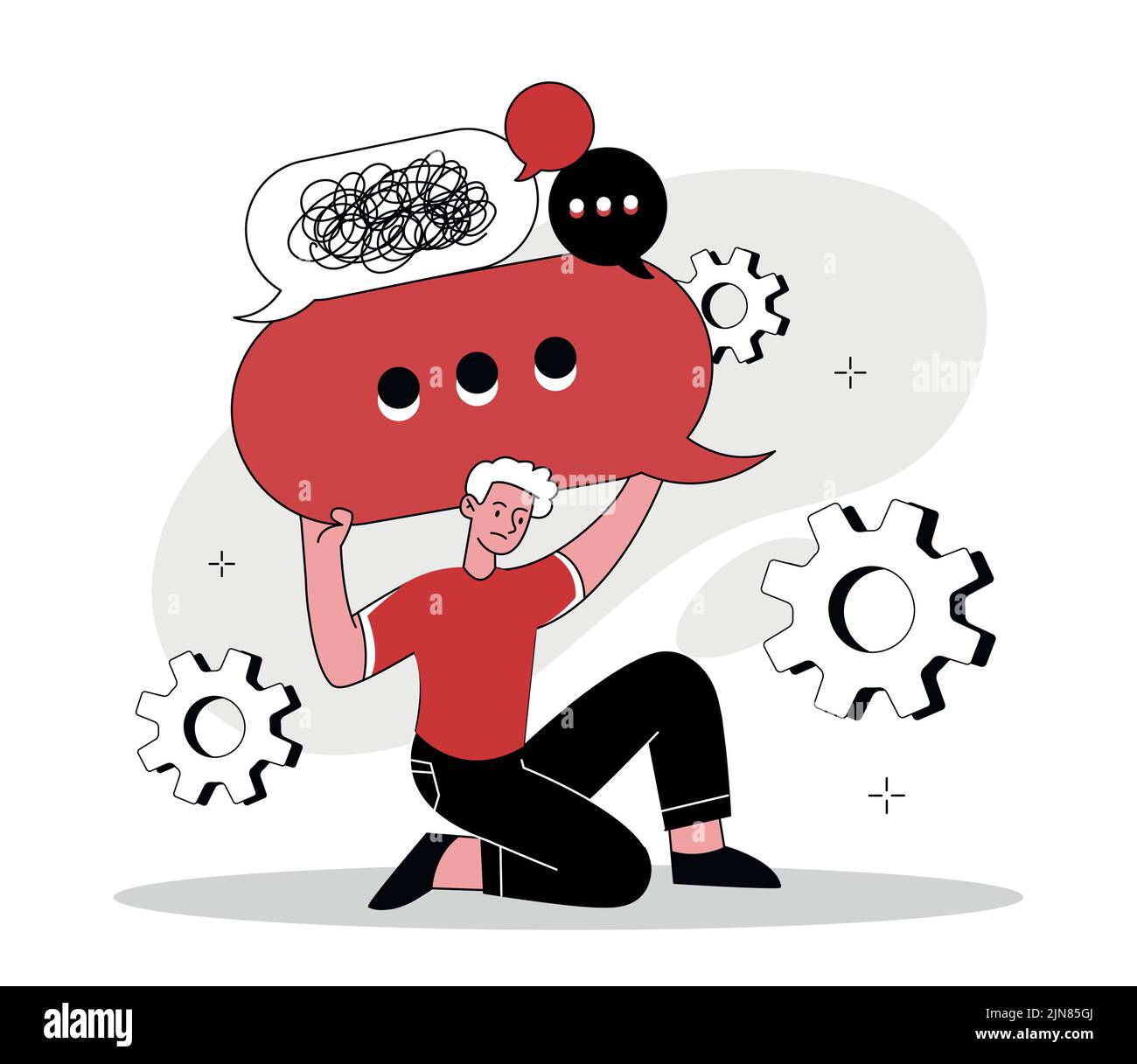 Man vision loss Stock Vector Images - Alamy