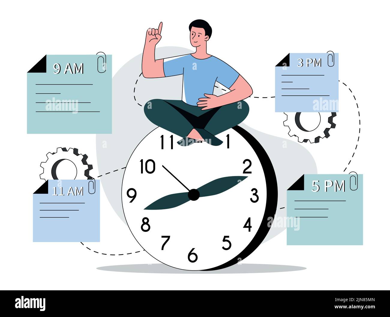 Organizing time concept Stock Vector Image & Art - Alamy