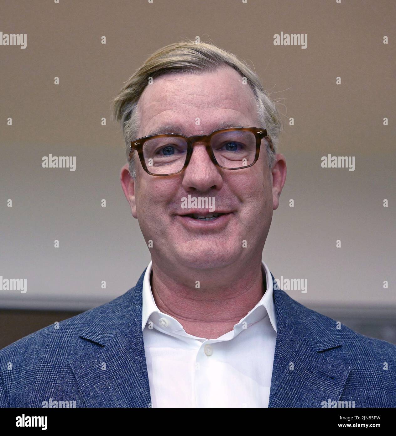 EMPORIA, KANSAS - AUGUST 8, 2022 Todd Simmons CEO of Simmons Pet Food ...