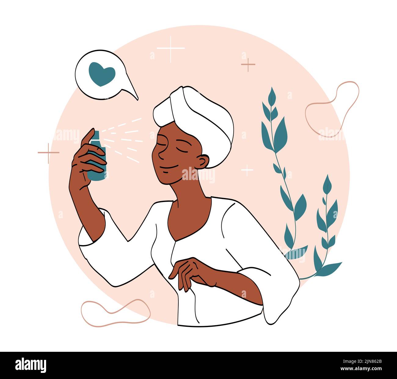 Woman and tonic Stock Vector Images - Alamy