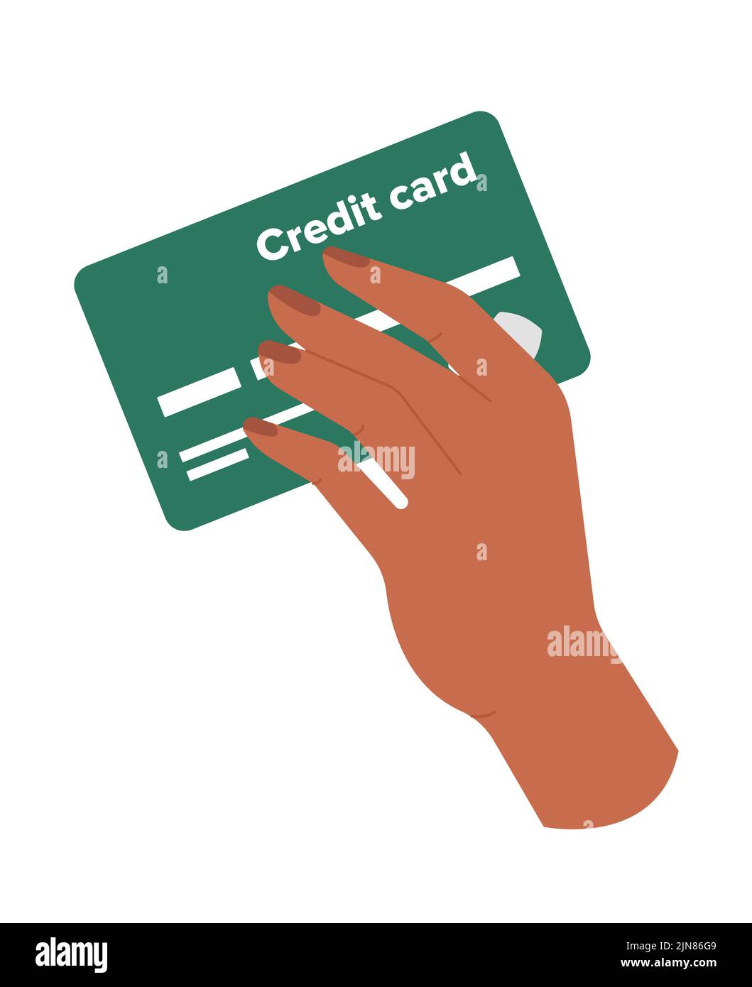 Hand with card Stock Vector Image & Art - Alamy