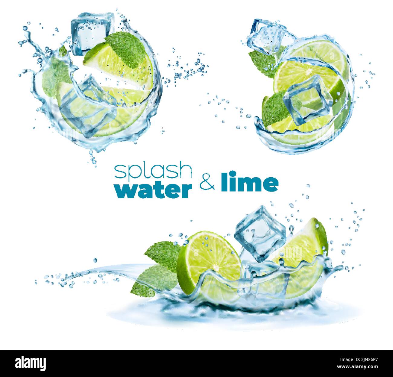 Frozen ice pouring Stock Vector Images - Alamy