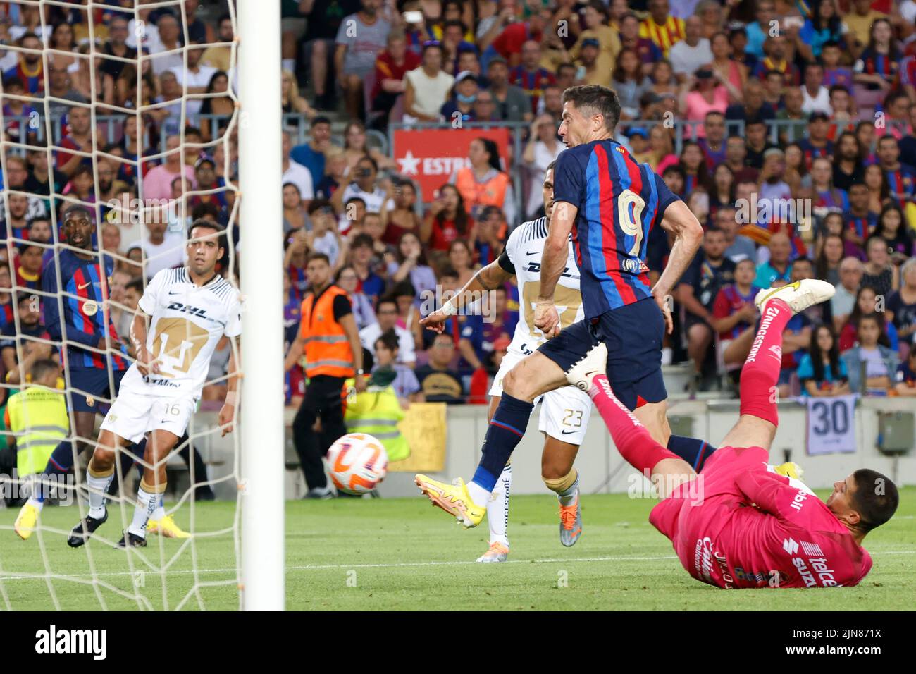 Barcelona, Spain. Credit: D. 7th Aug, 2022. Robert Lewandowski ...