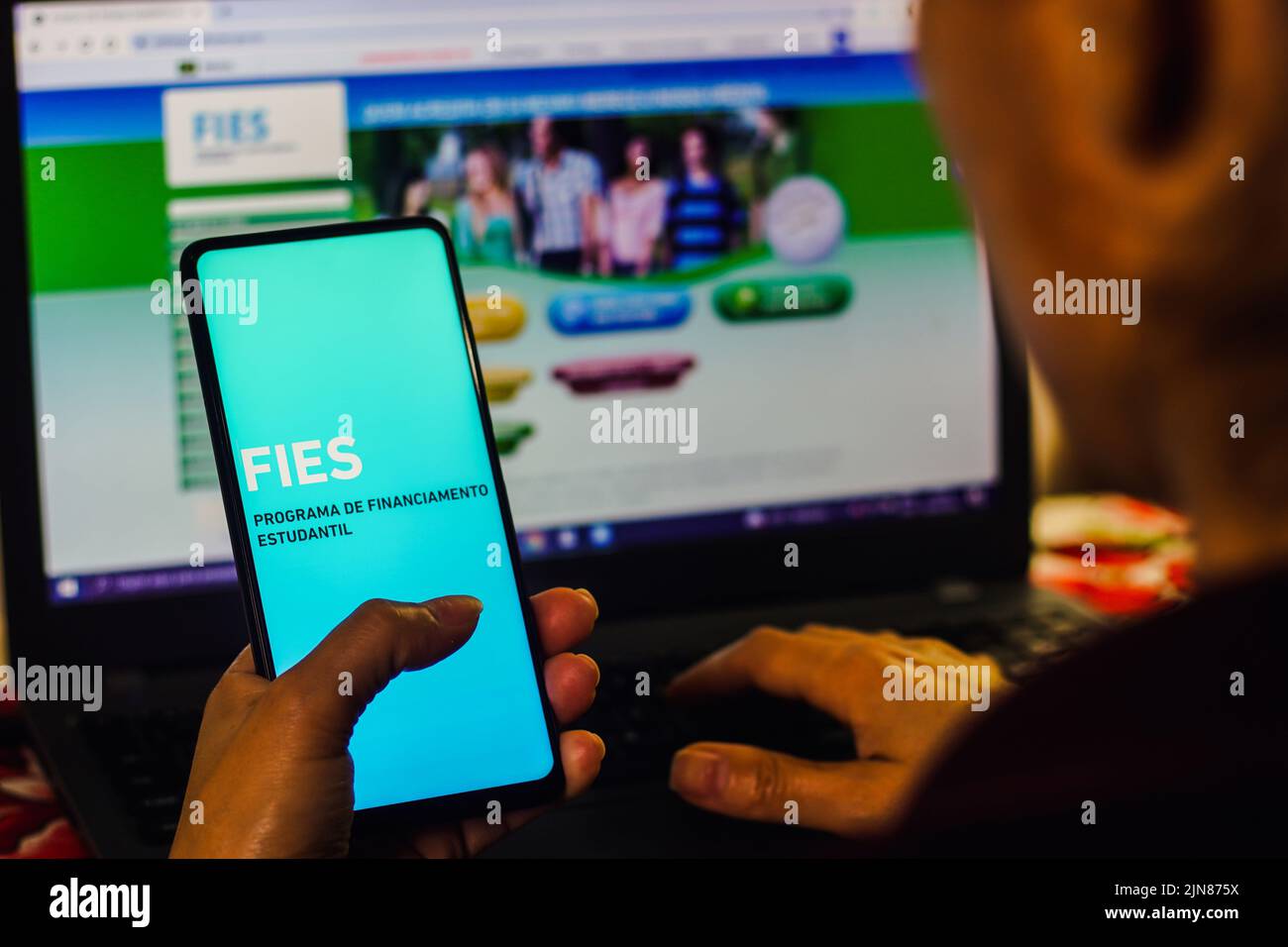 In this photo illustration, the Fundo de Financiamento Estudantil (Fies ...