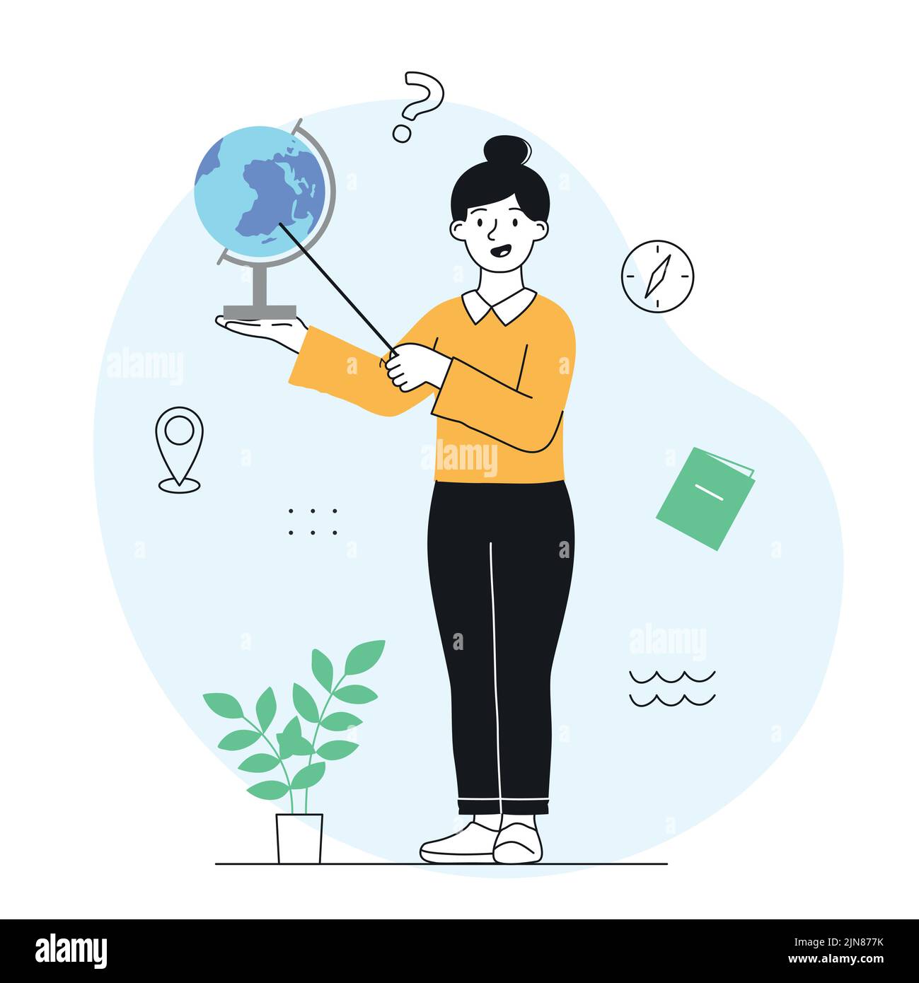 Cartoon geography hi-res stock photography and images - Alamy