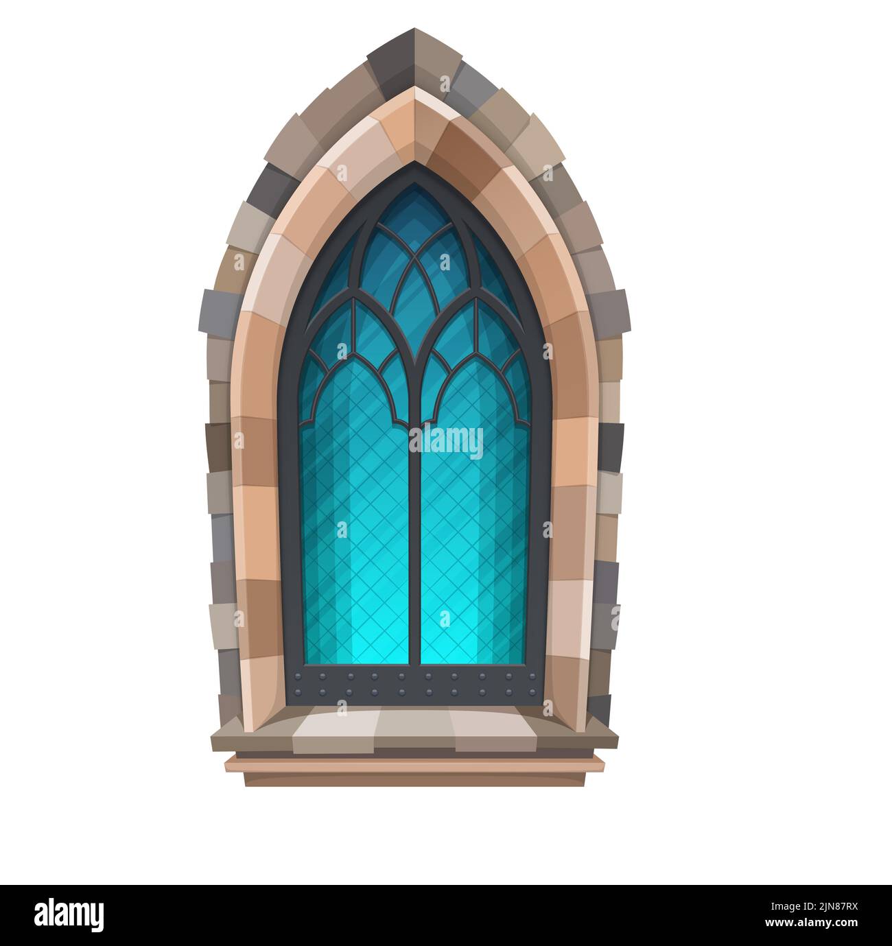 Stone arch window Cut Out Stock Images & Pictures - Alamy