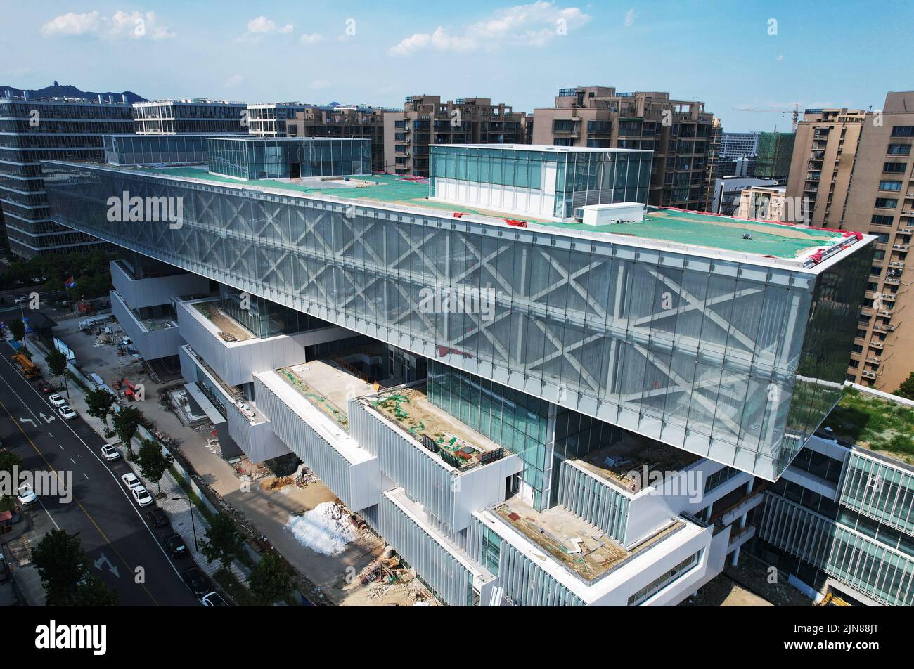 HANGZHOU, CHINA - AUGUST 10, 2022 - The China Wulin Art Museum is seen ...