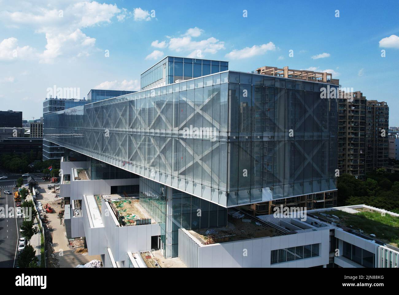 HANGZHOU, CHINA - AUGUST 10, 2022 - The China Wulin Art Museum is seen ...