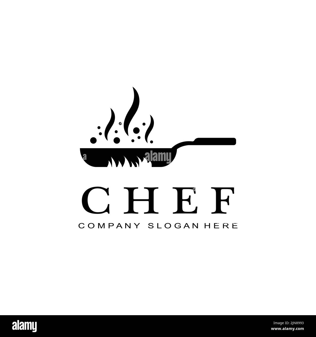 Chef logo Black and White Stock Photos & Images - Alamy