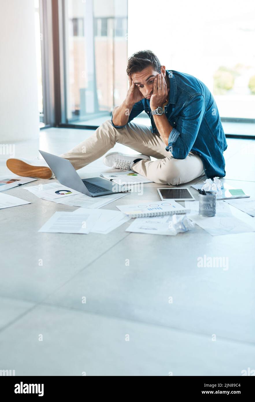 All this planning is turning into such a struggle. a young businessman ...
