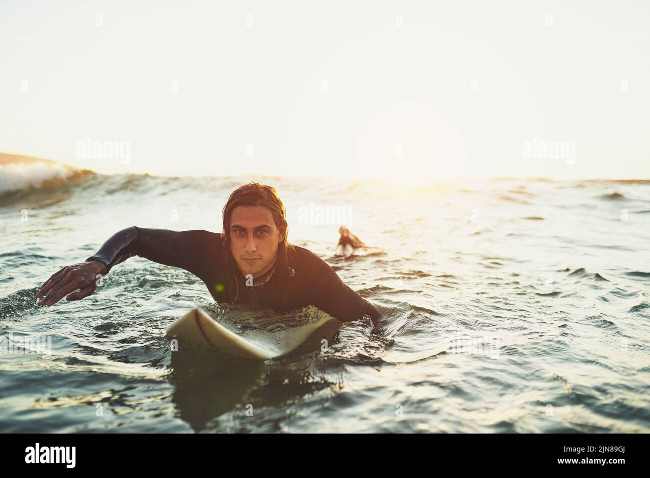Youll often find me close to the waves. Portrait of a young man ...