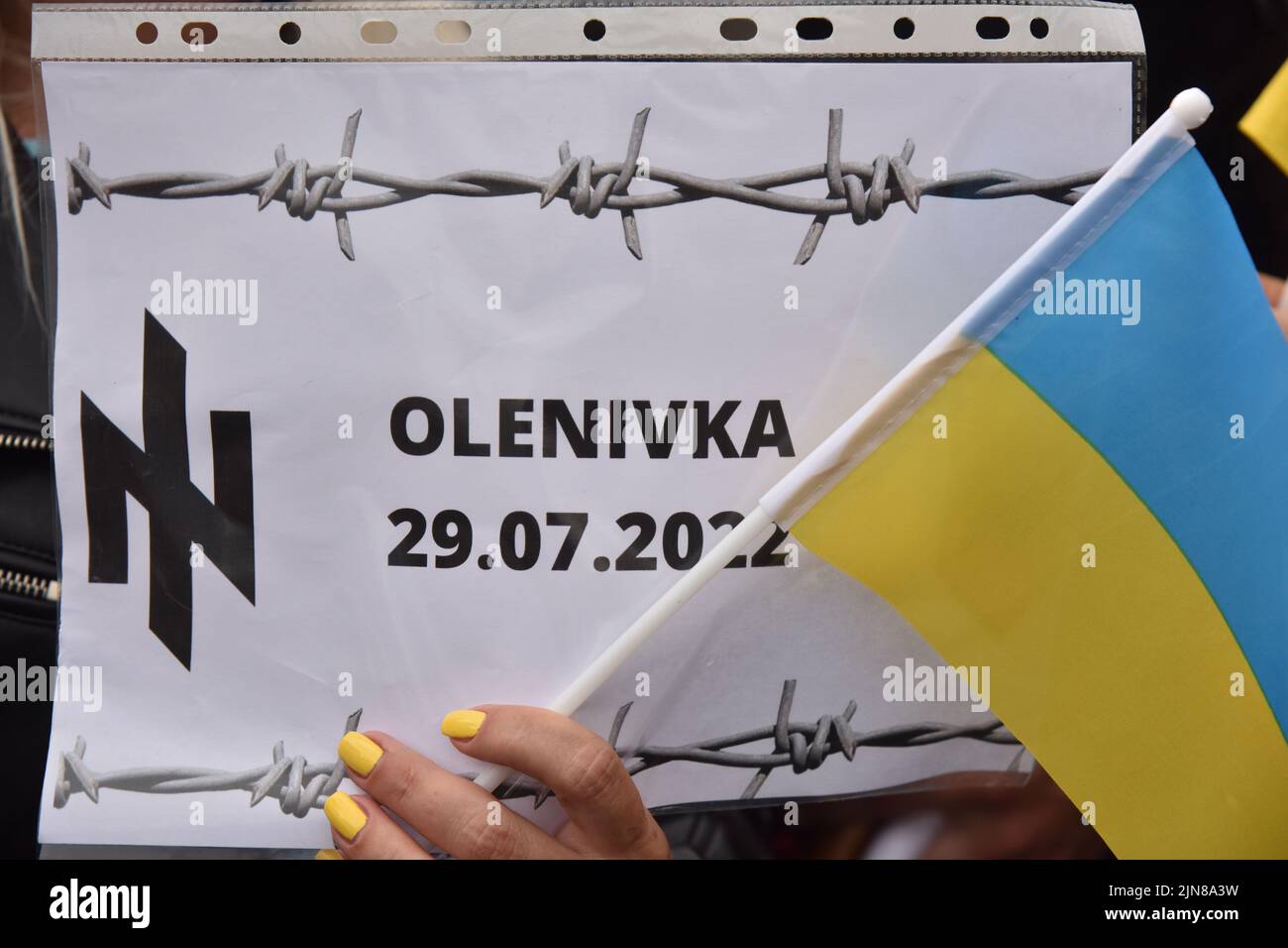 Azov regiment flag hi-res stock photography and images - Alamy