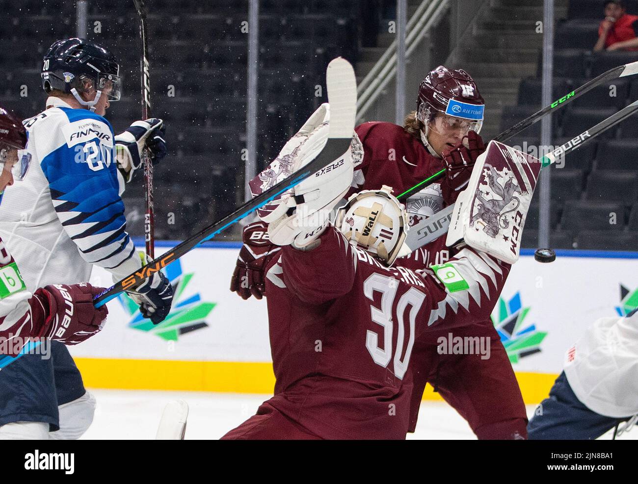 August 9, 2022, EDMONTON, AB, CANADA: Finland's Samuel Helenius (20 ...