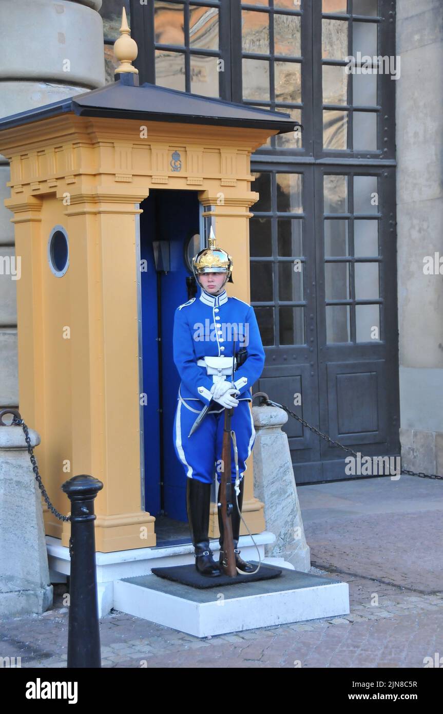 The Swedish Royal Guard Stock Photo - Alamy