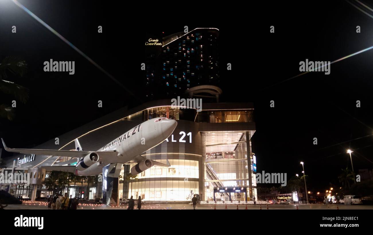 Airplane Terminal 21 Shopping Mall Pattaya Thailand Stock Photo - Alamy