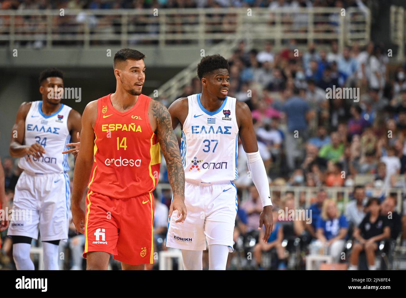 Athens, Greece. 09th Aug, 2022. KOSTAS ANTETOKOUNMPO #37 of Greek ...