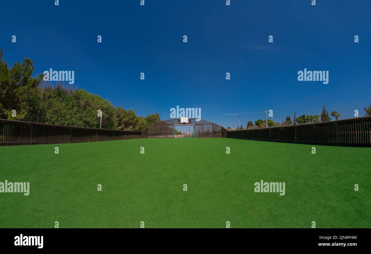 Soccer ball pitch stadium hi-res stock photography and images - Alamy
