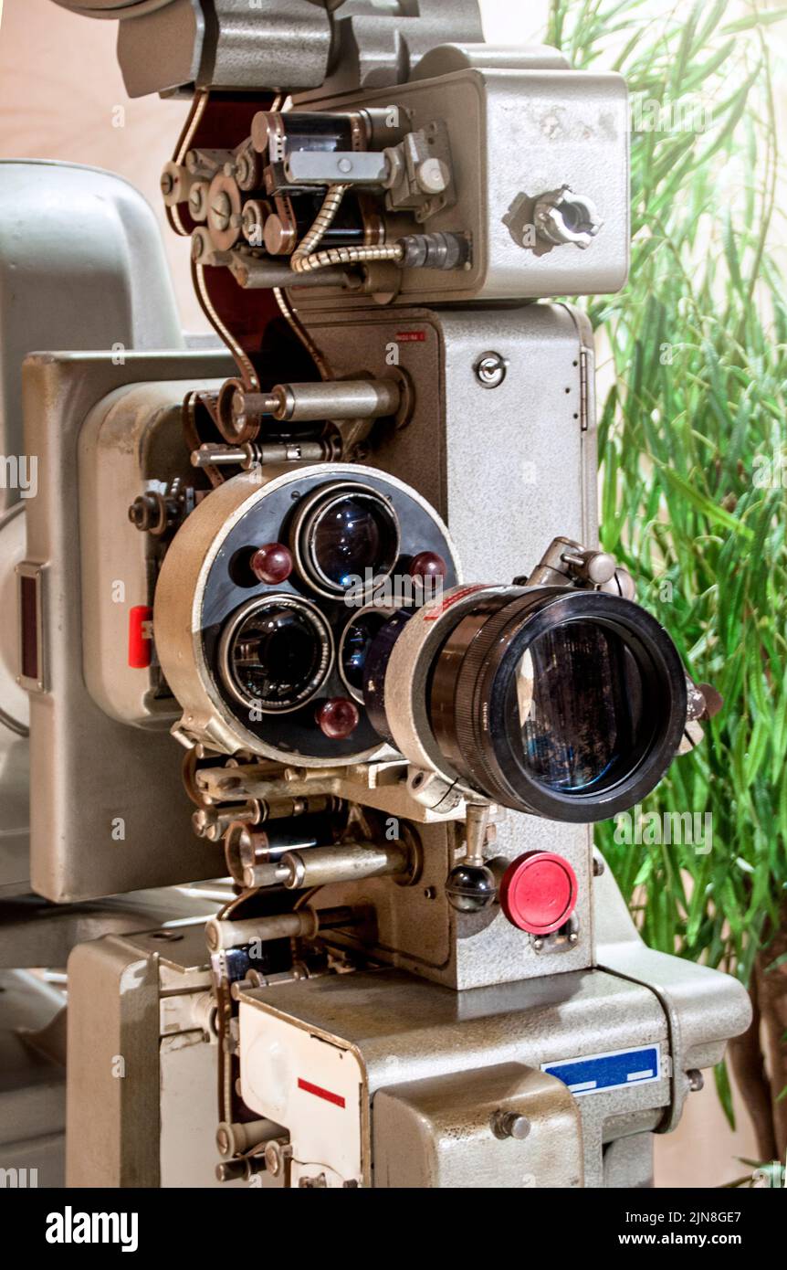Old video camera exposed in an opera house Stock Photo - Alamy