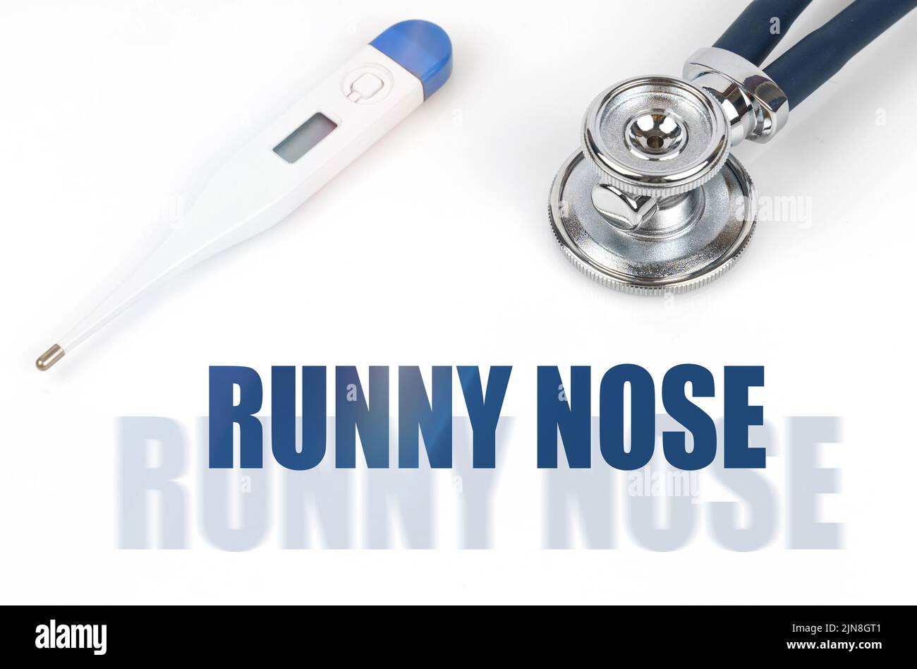 Medicine concept. On a white background, a syringe and a stethoscope ...