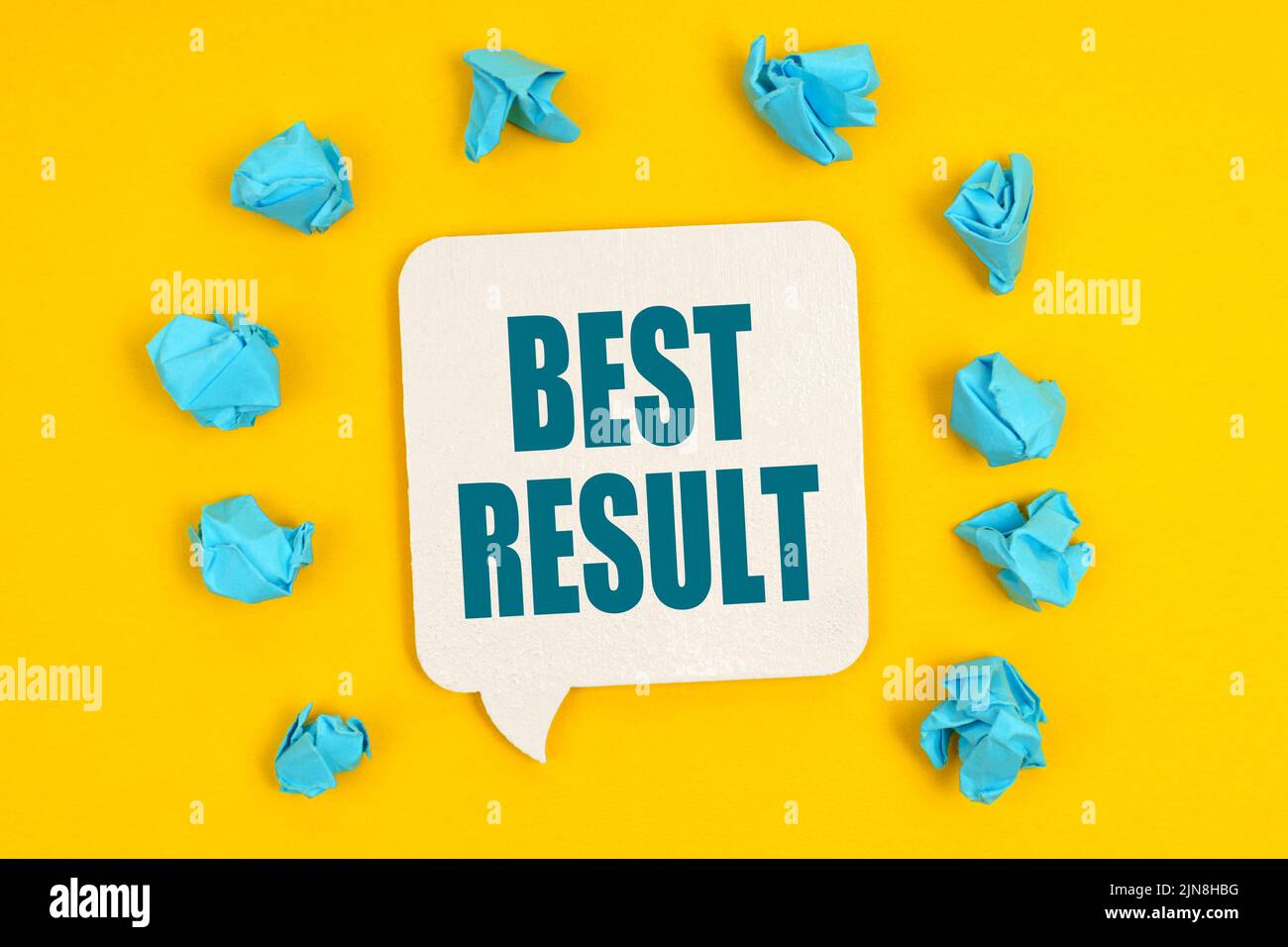 Medicine concept. On a yellow background, blue pieces of paper and a ...
