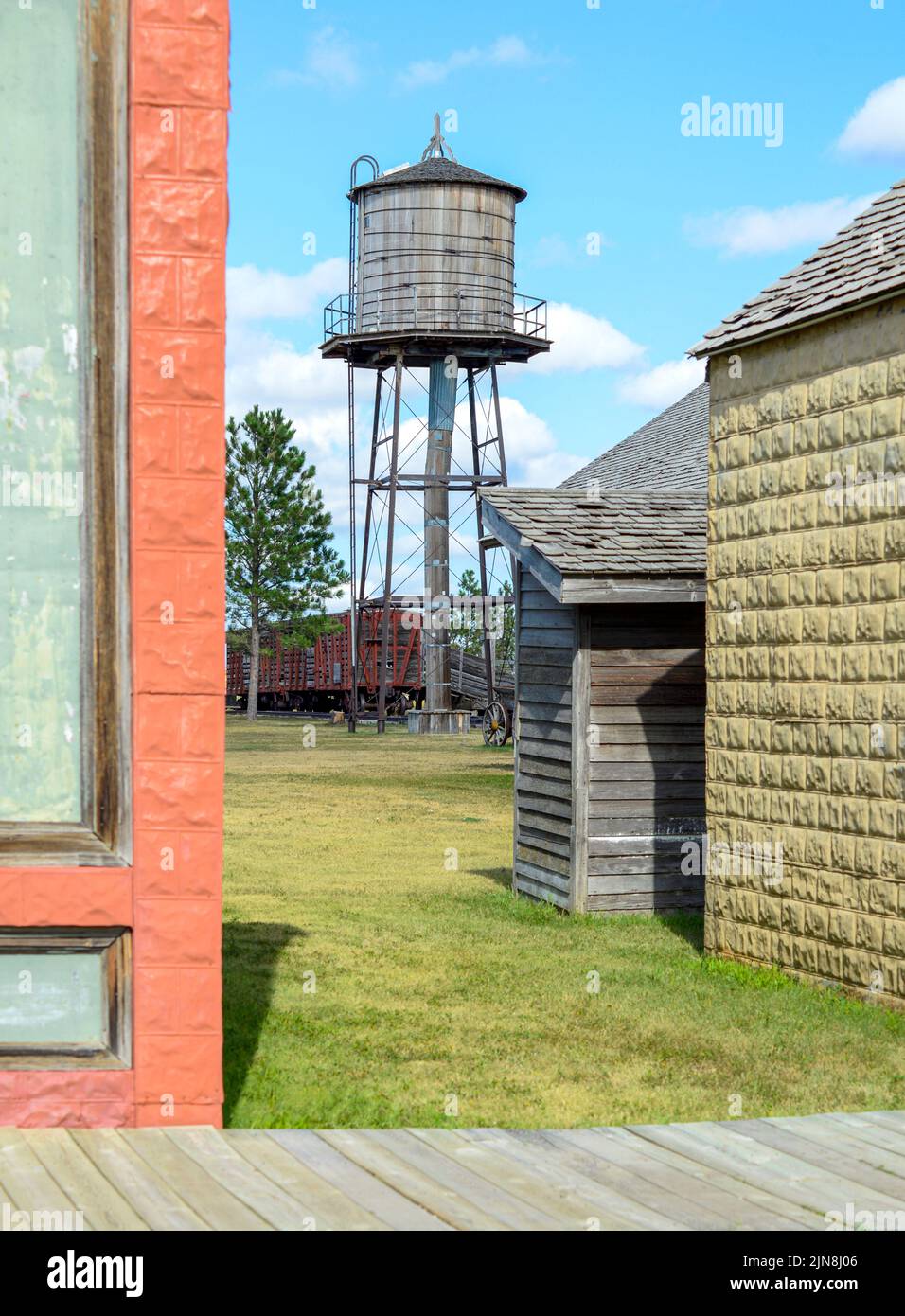 Cityscape of old western 1880 town in South Dakota Stock Photo - Alamy