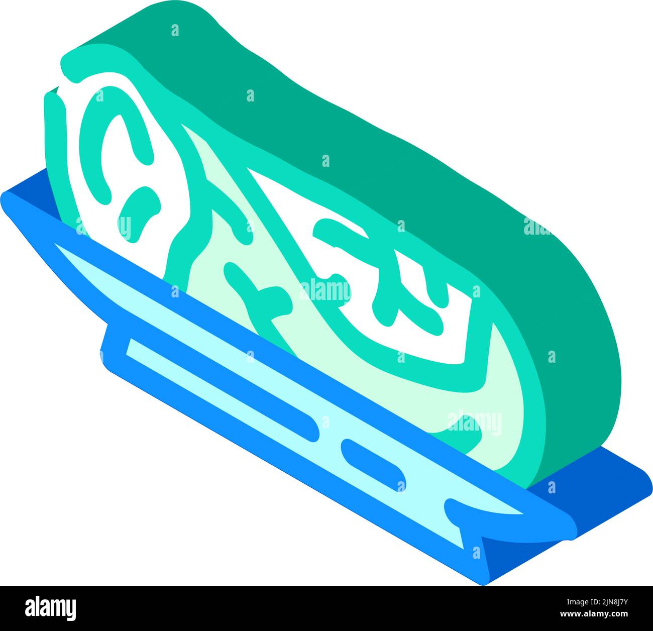 cabbage rolls isometric icon vector illustration Stock Vector Image ...