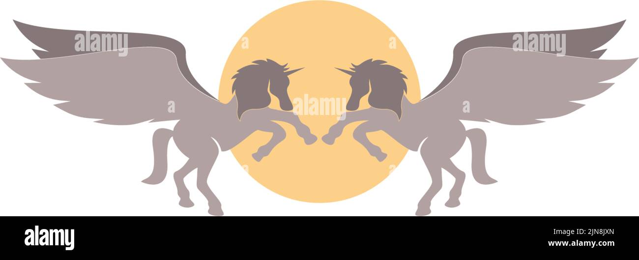 flying horse icon vector illustration design Stock Vector Image & Art ...