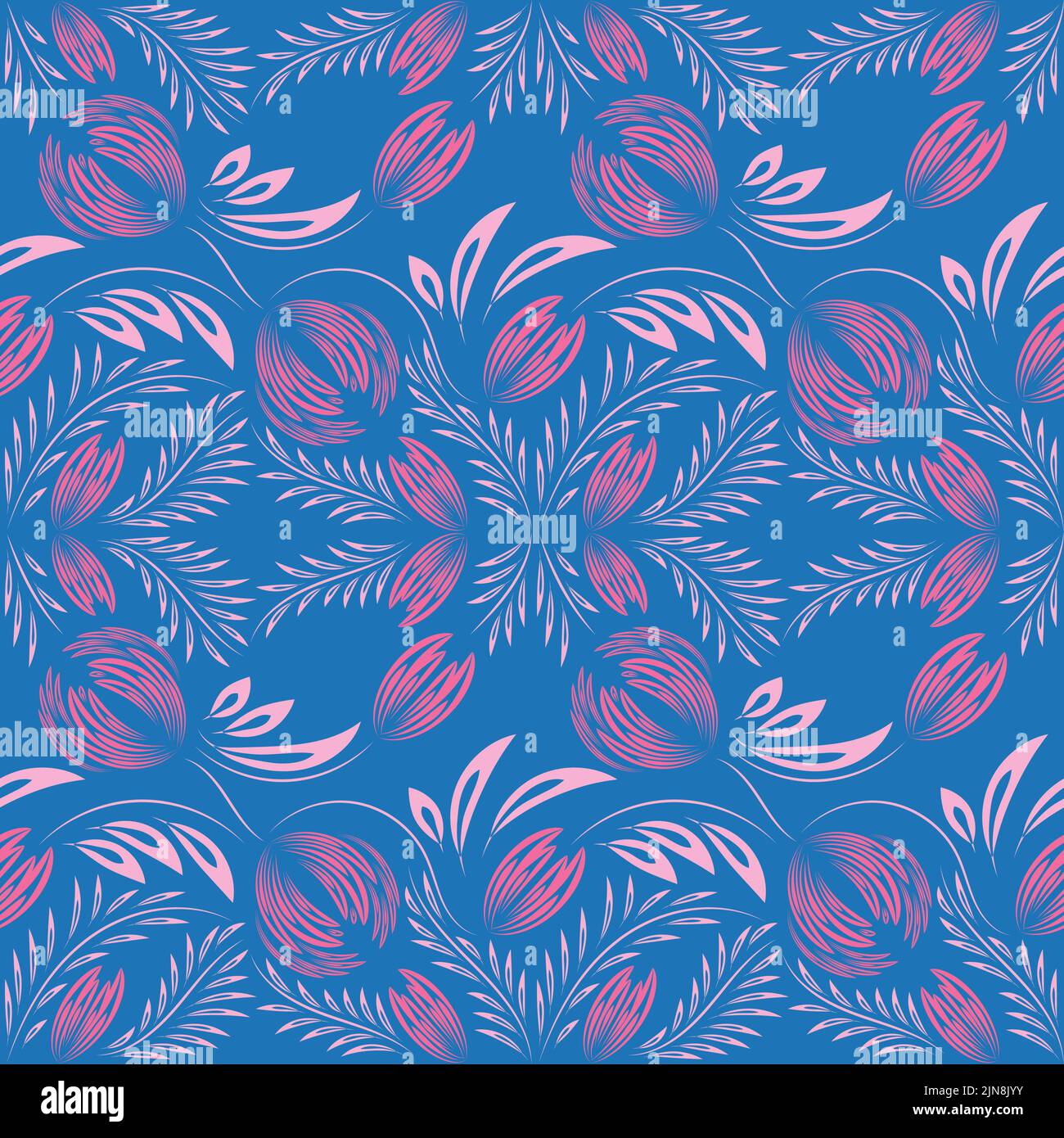 Folk flowers print Floral pattern Ethnic art Stock Vector Image & Art ...