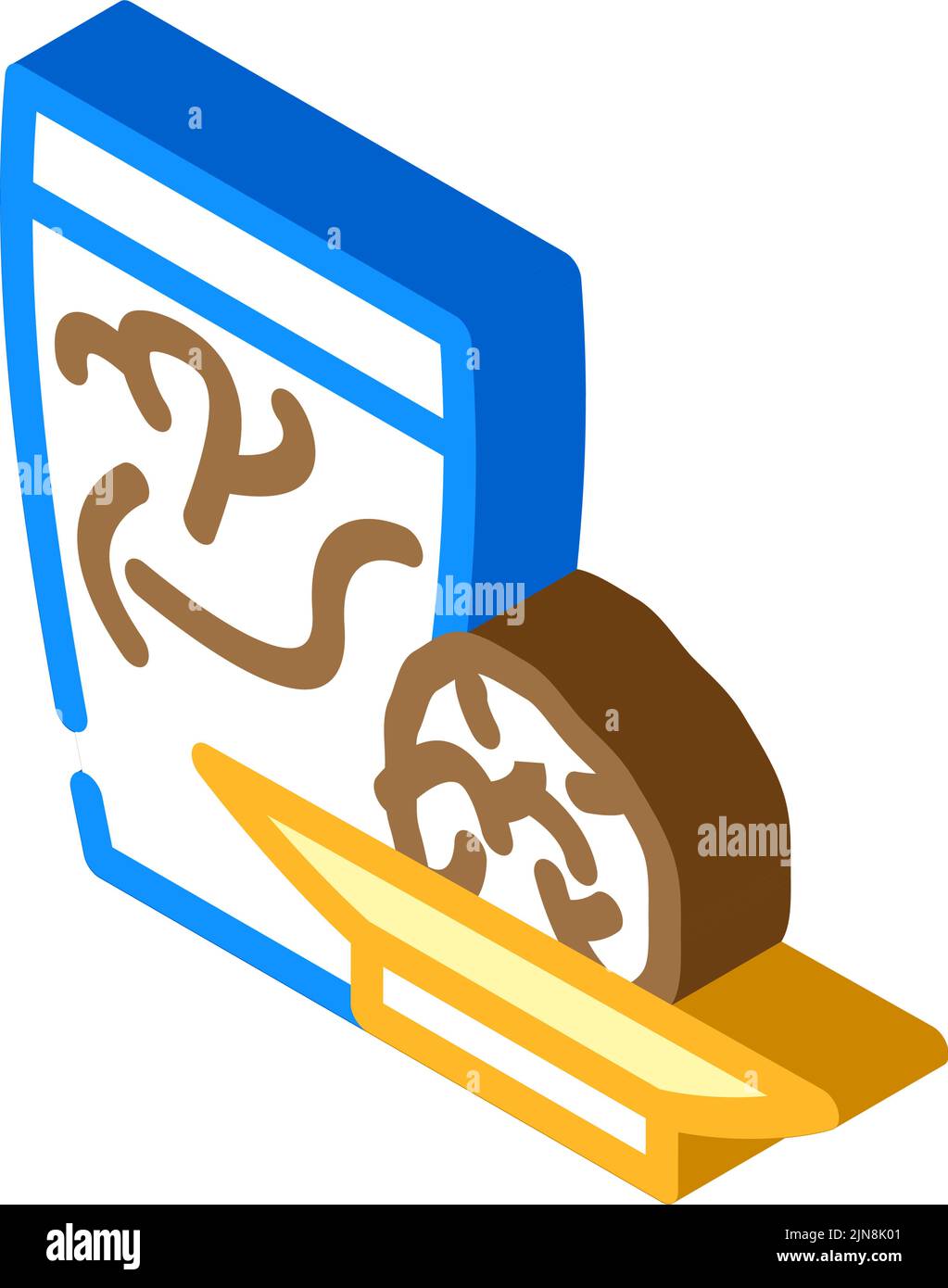 corn silk tea fresh isometric icon vector illustration Stock Vector ...