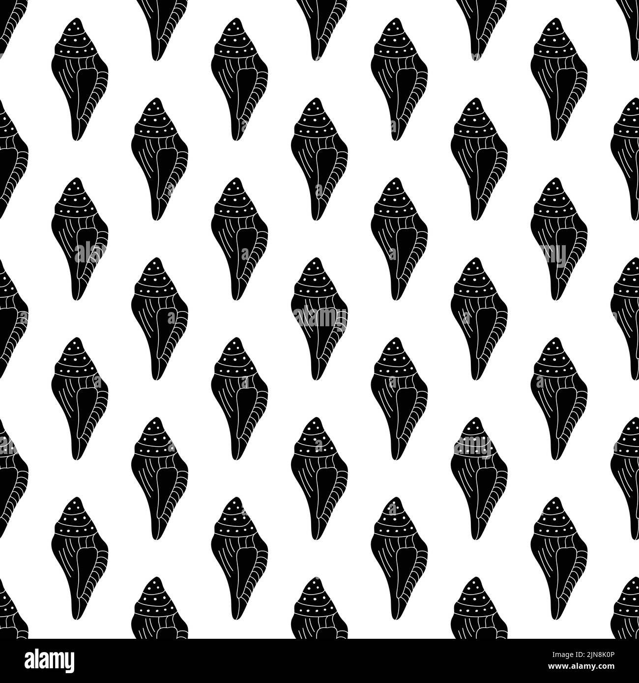 Seashell ocean vacation Black and White Stock Photos & Images - Alamy