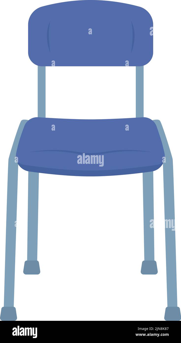 Blue empty chair semi flat color vector object Stock Vector Image & Art ...