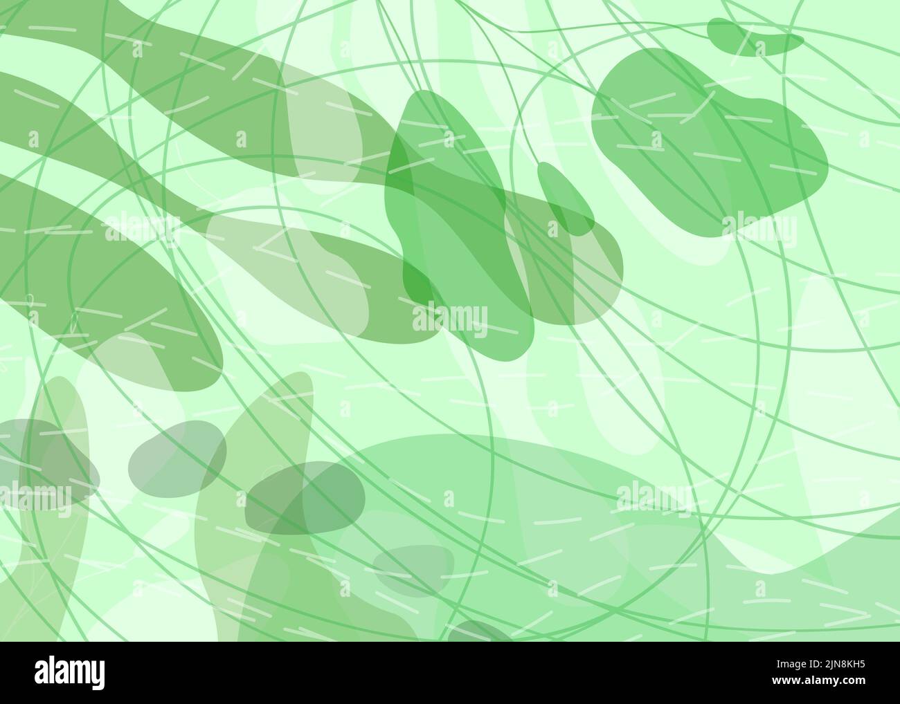 Abstract simple Organic background with Green Minimal natural line arts ...