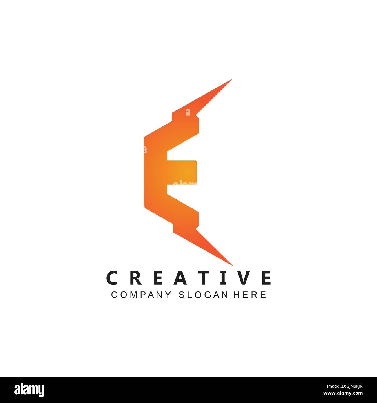 letter E logo vector with gradient color, icon concept Stock Vector ...