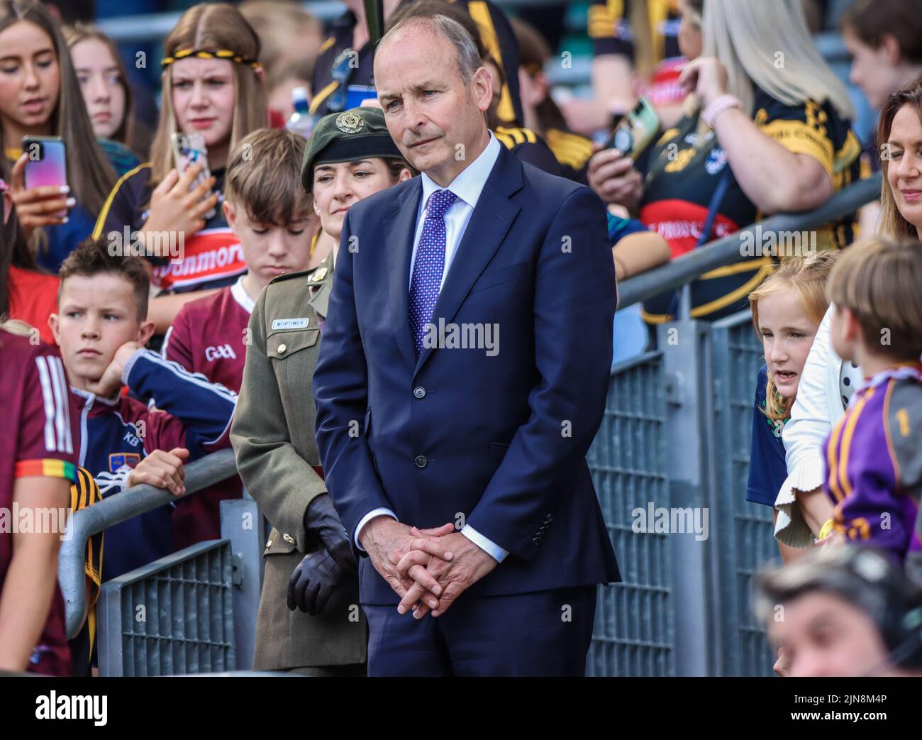 August 7th, 2022, Dublin Ireland; Republic of Ireland Taoiseach Micheál ...