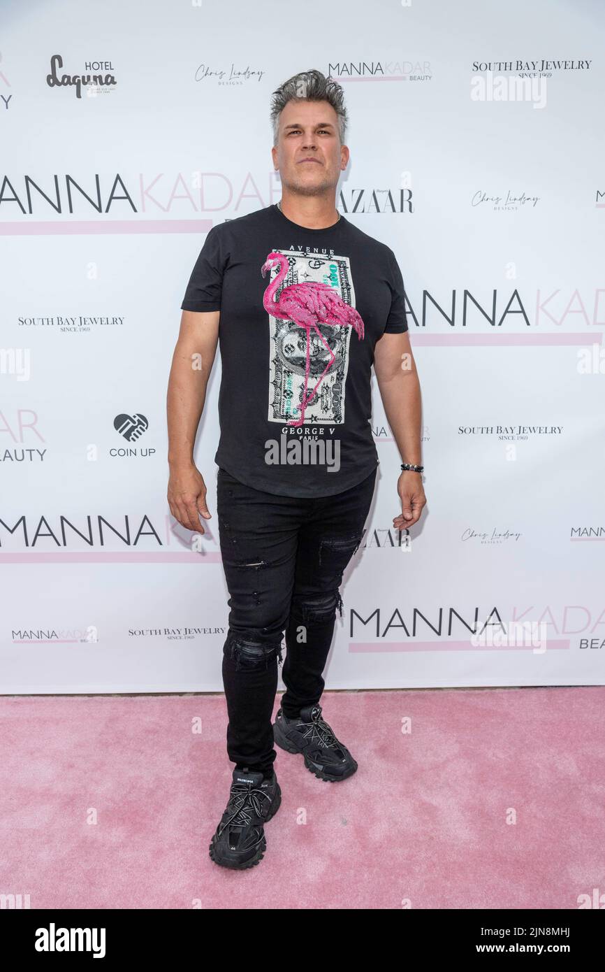 Garrett Grant attends Manna Kadar Celebrity Pink Carpet Celebrating BAZAAR Cover Release 2022 at ...