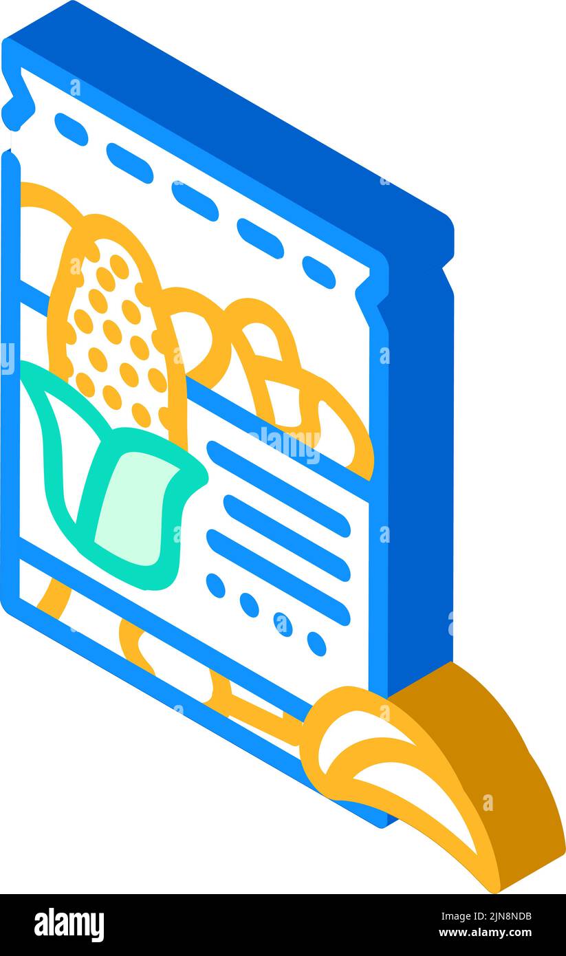 chips corn isometric icon vector illustration Stock Vector Image & Art ...